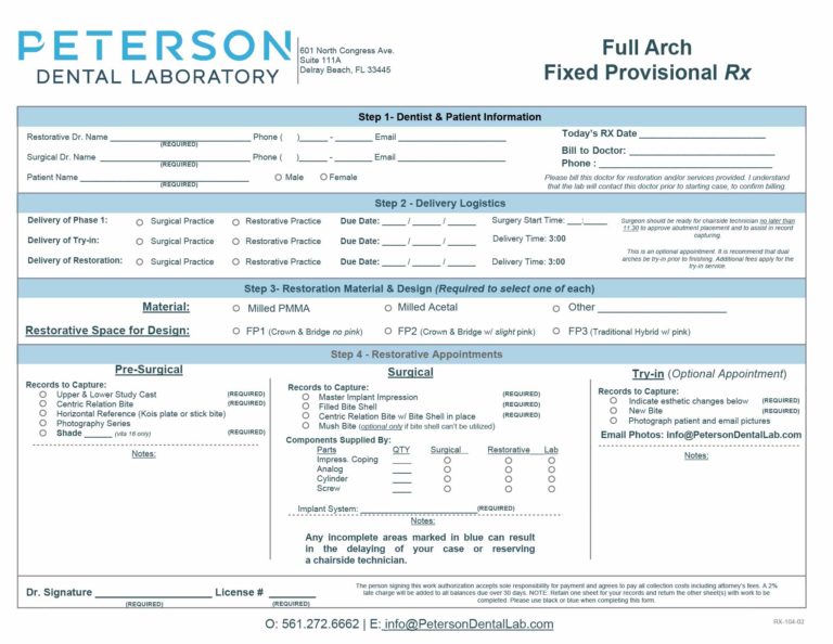 Scripts - Peterson Dental Laboratory