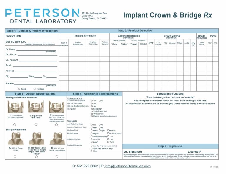 Scripts - Peterson Dental Laboratory