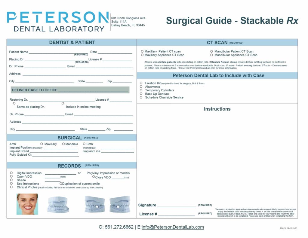 Scripts - Peterson Dental Laboratory