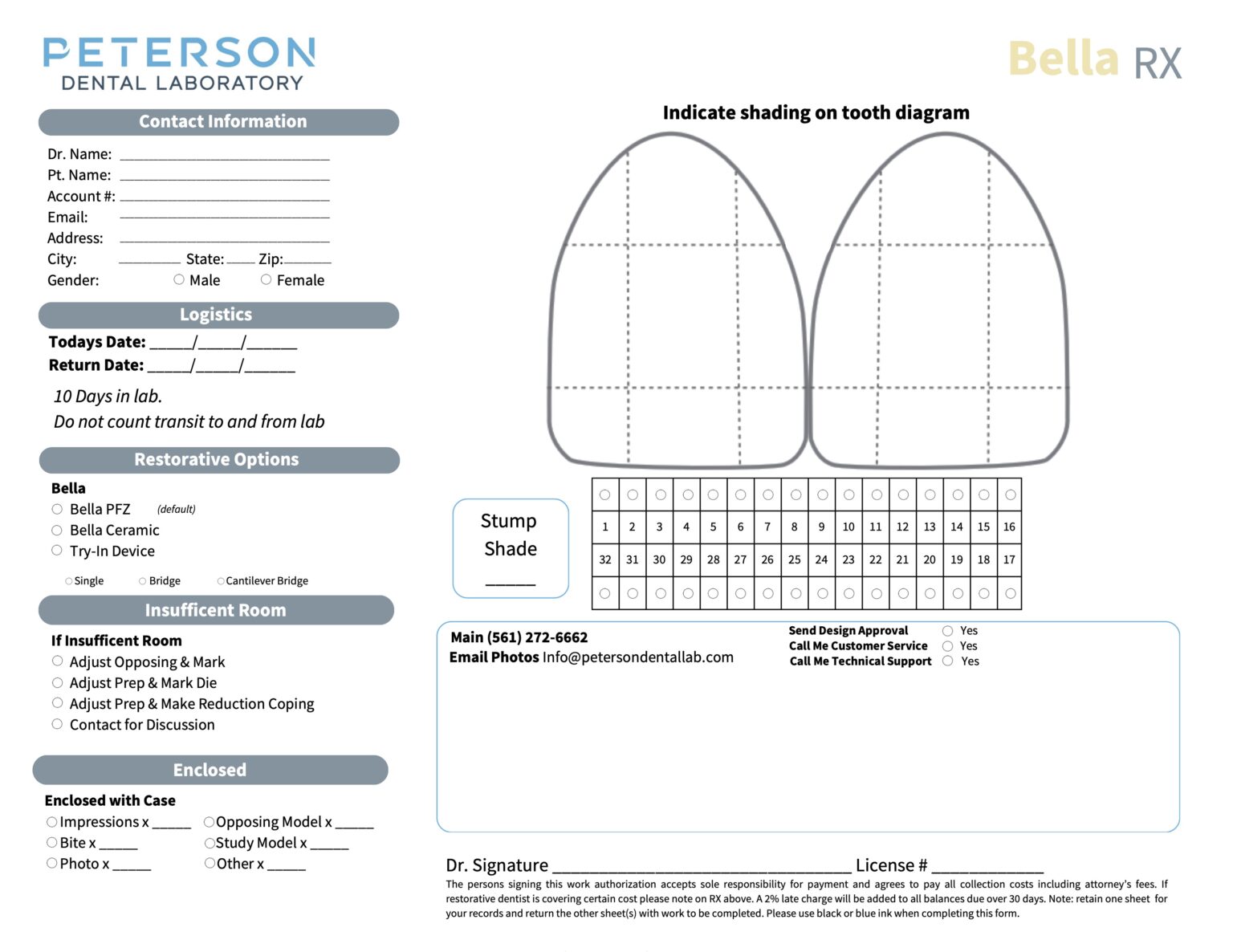 Scripts - Peterson Dental Laboratory