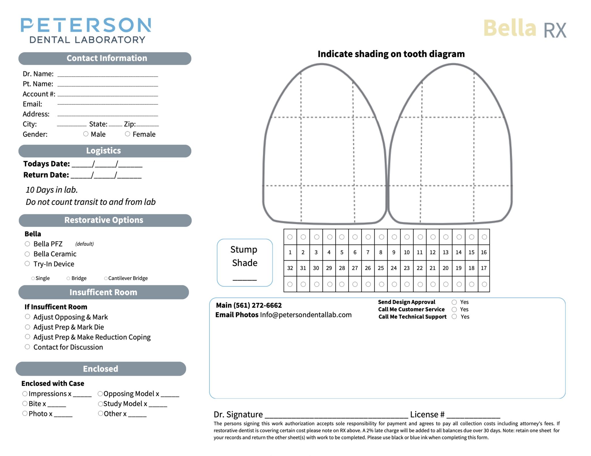 Scripts - Peterson Dental Laboratory