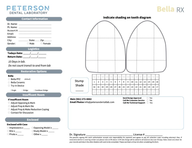 Scripts - Peterson Dental Laboratory