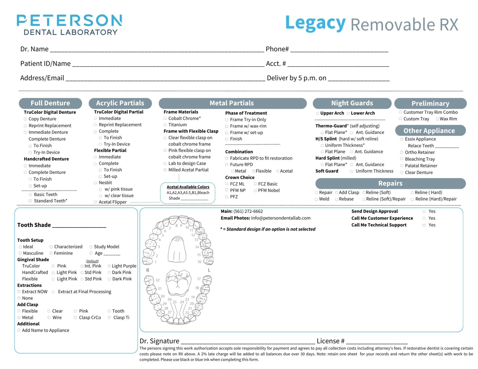 Scripts - Peterson Dental Laboratory